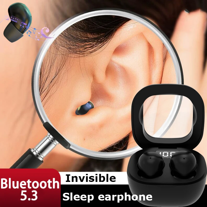 Invisible-Earbuds-Wireless-Bluetooth5-3-Earphones-HiFi-Stereo-Noise ...