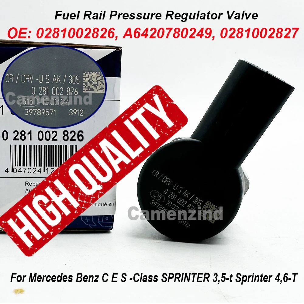 0281002826 A6420780249 0281002827 Fuel Rail Pressure Regulator Valve ...