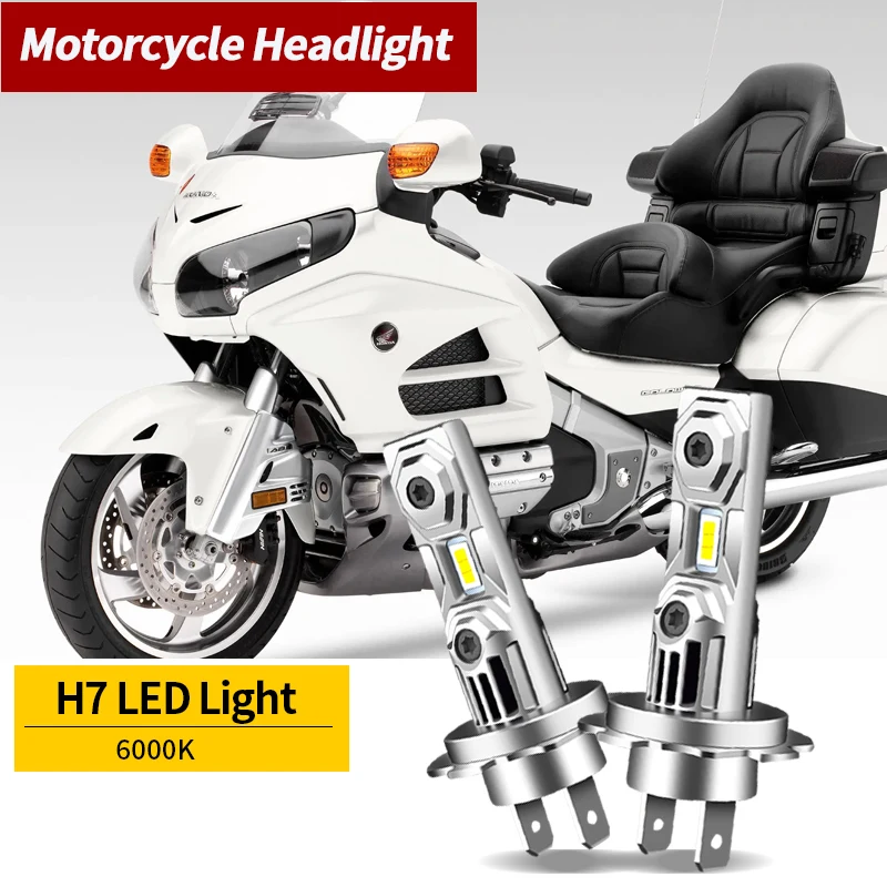 Motorcycle-led-Headlight-60W-H7-Super-Bright-6000K-White-CSP-LED-Bulbs ...