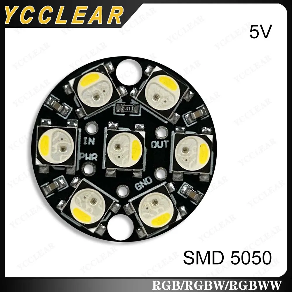 LED-SMD-5050-RGB-RGBW-RGBWW-7-Light-Single-Point-Single-Control-Ring ...