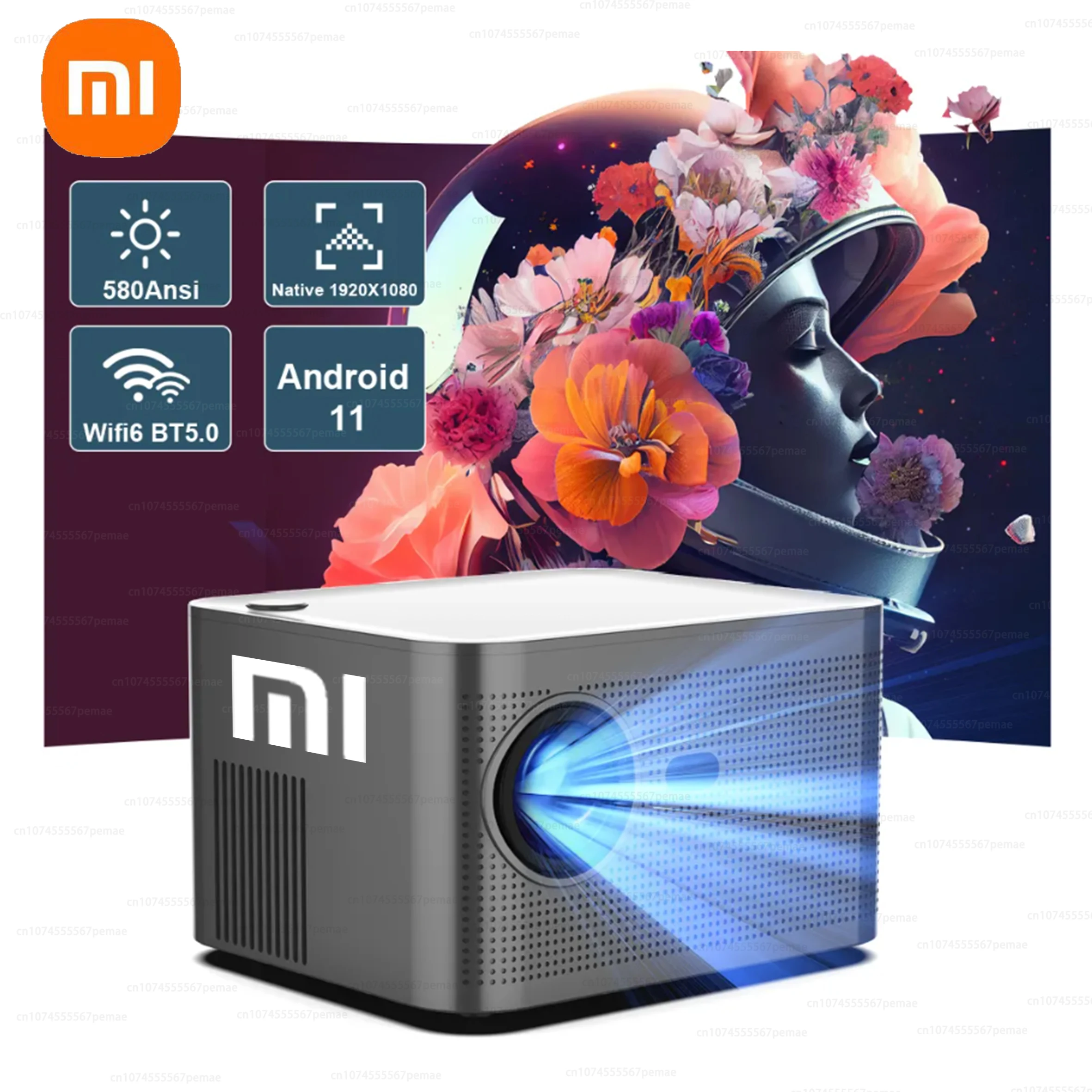 Xiaomi-Original-4K-Wifi6-Projector-Android-11-0-300-ANSI-Dual-WIFI ...