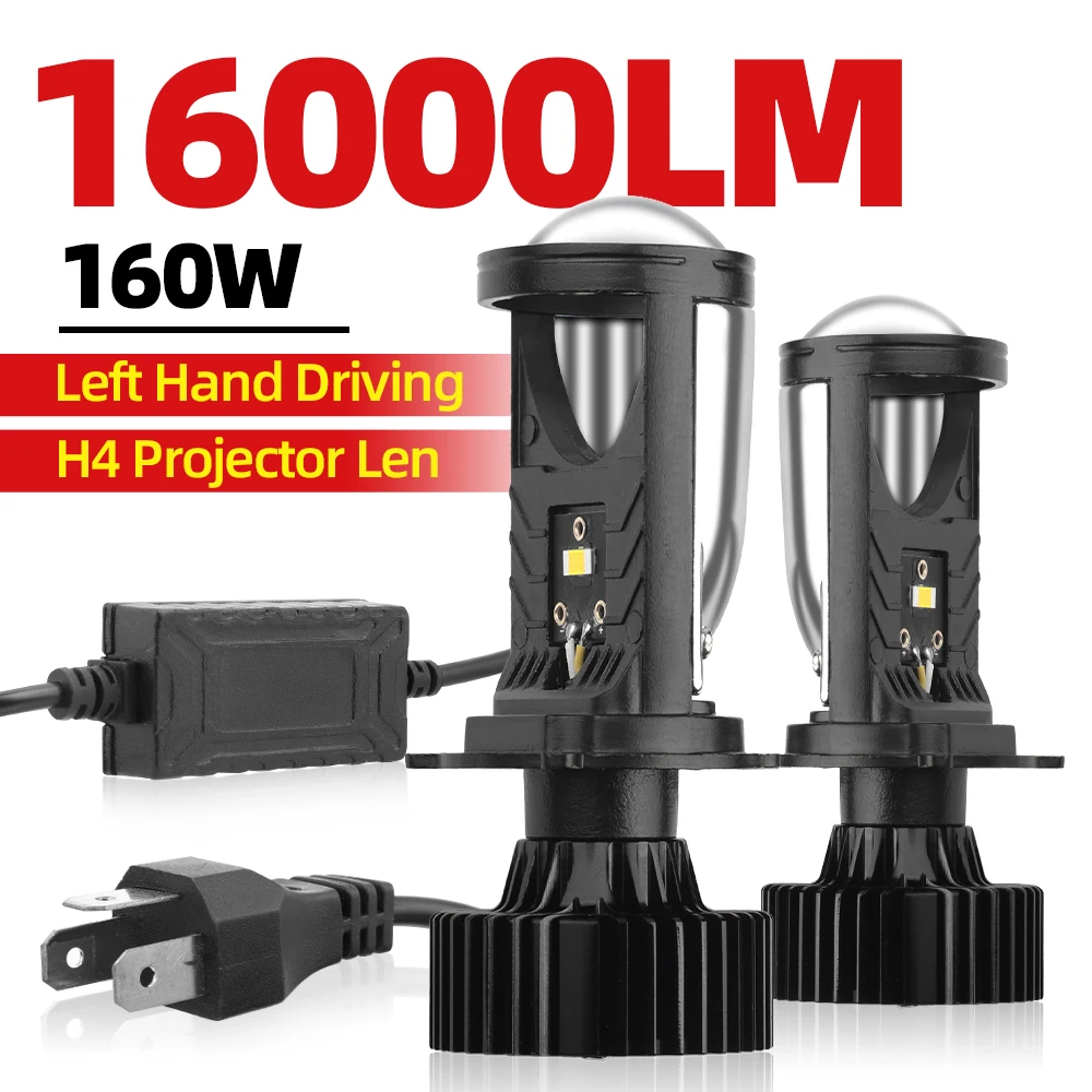 12V-24V-Mini-Lens-H4-LED-Projector-Headlight-Bulb-For-Car-Motorcycle ...