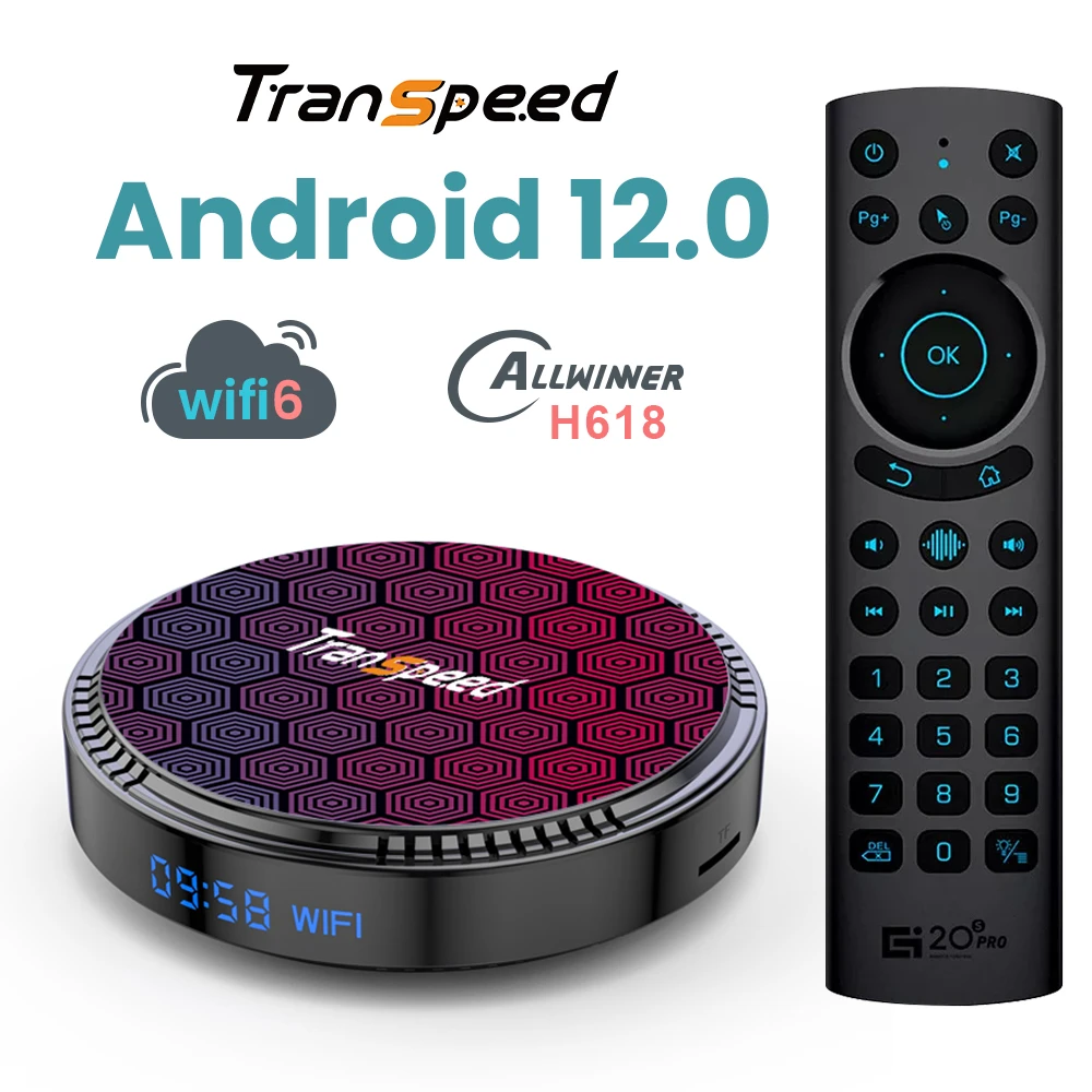 2022 allwinner h618 android 12tv box 2.4g & 5g banda dupla wifi6 6k 4k ...