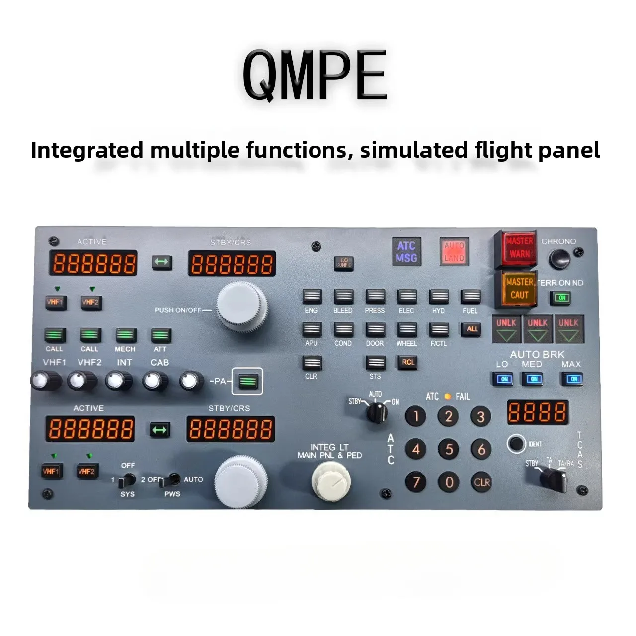 QMPE Integrated Flight Panel Flight Simulator Panel for Airbus A320 ...