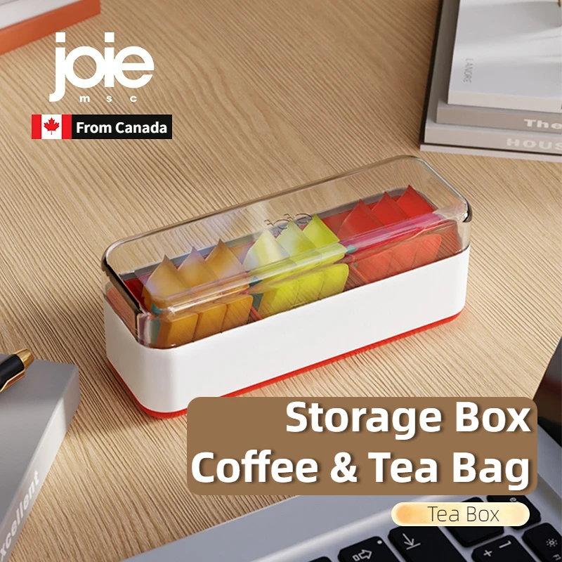 Joie-Tea-Box-Tea-Bag-Storage-Box-with-Lid-ABS-Material-for-Instant ...
