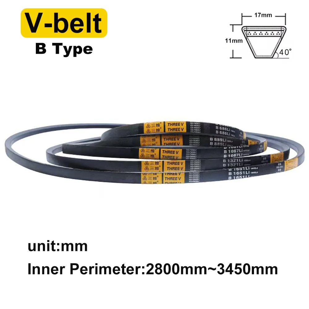 Drive V Belt Type B Rubber Conveyor Belts Power Transmission Strap ...