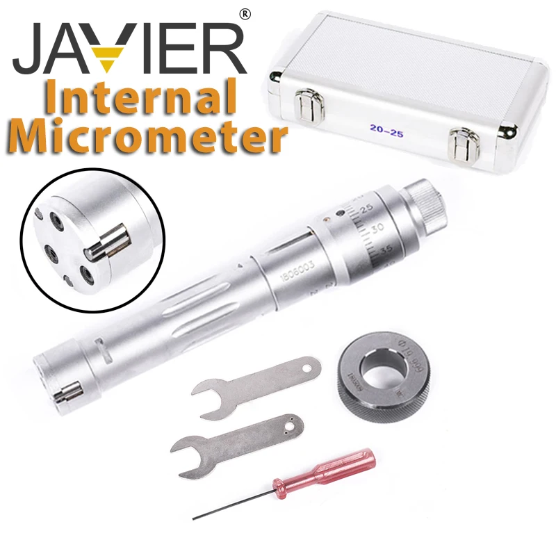 6 100mm 0.001mm Three point internal Micrometers three point inside ...