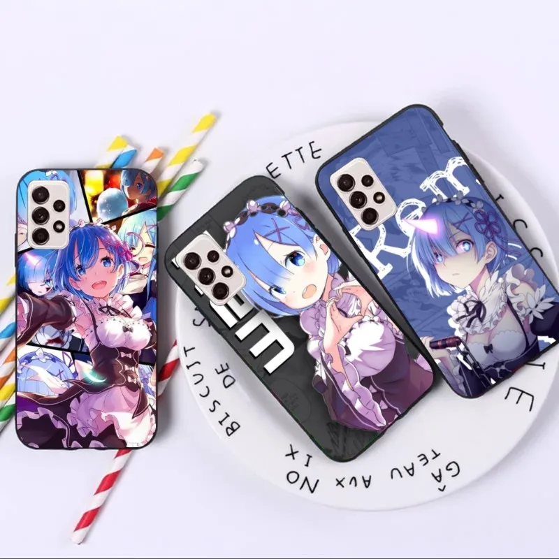 Anime-Waifu-Rem-Smart-Phone-Case-for-Samsung-A91-A81-A73-A72-A71-A30S ...