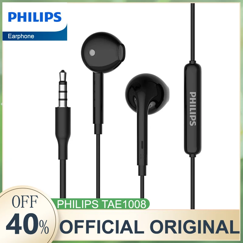 Philips-auriculares-con-cable-TAE1008-cascos-semiintrauditivos-con ...