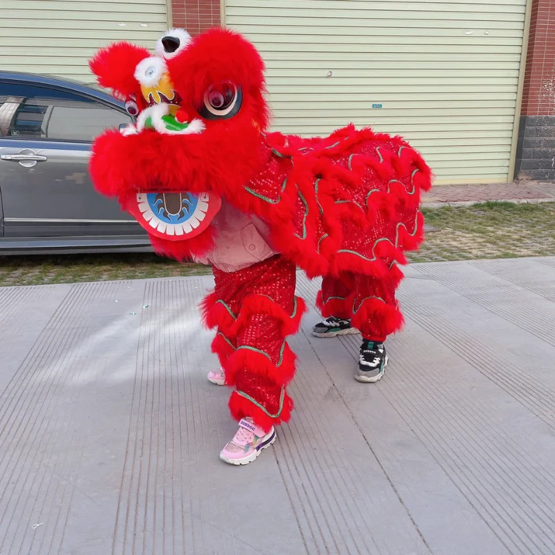 Chinese Lion Dance Mascot Costume para crianças, Small Southern Lion ...