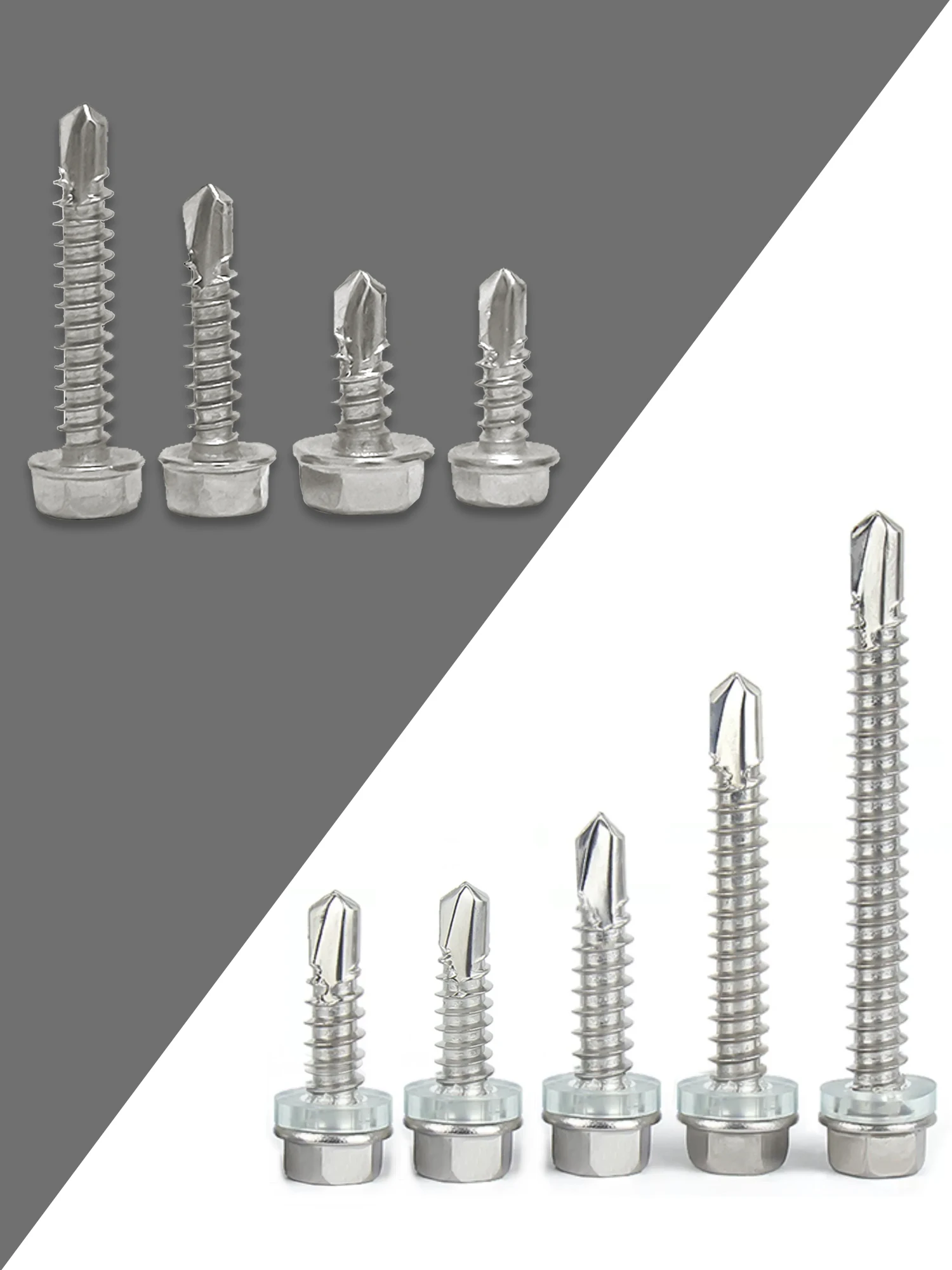 50pcs-M4-8-M5-5-M6-3-410-Stainless-Steel-Screws-Dovetail-Screws-Drill ...