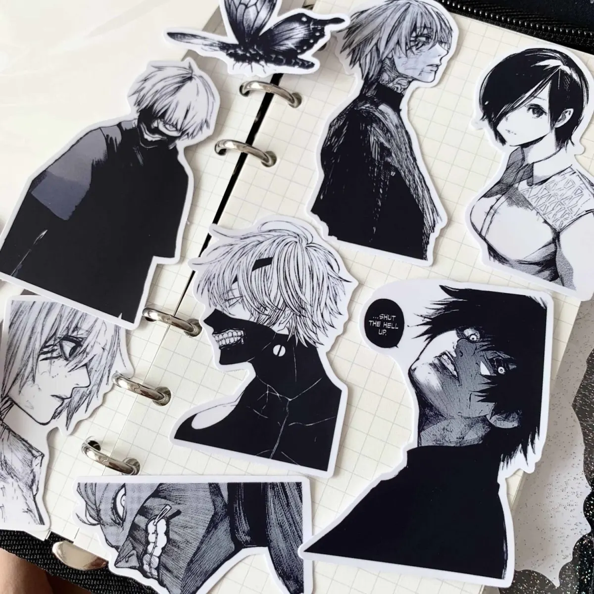 Tokyo Ghoul Stickers Hd Black And White Manga Kaneki Ken Bakuro ...