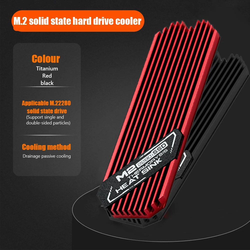 M.2 Solid State Hard Disk Heatsink Cooler Heat Radiator for PCIE 2280 SSD
