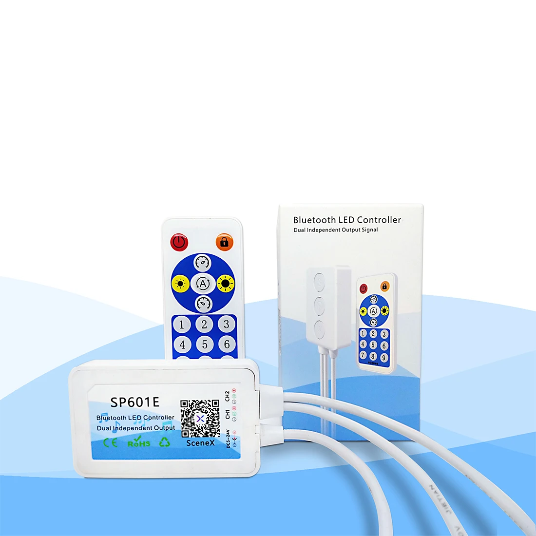 SP601E Dual Signal Output Pixel LED Controller for Addressable Strip ...