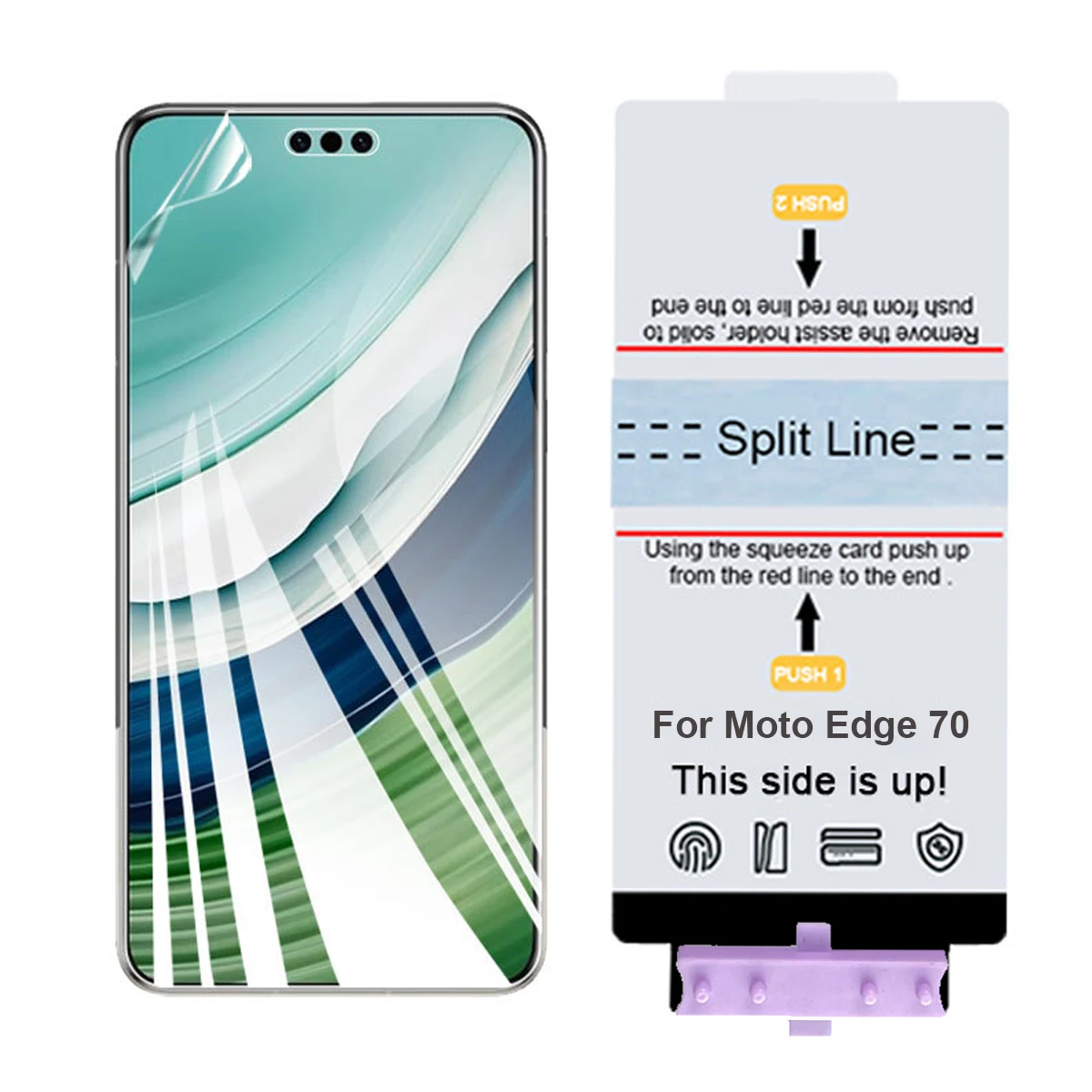 2Pcs HD Soft TPU Screen Protector For Motorola G57 G67 Power Moto Edge ...