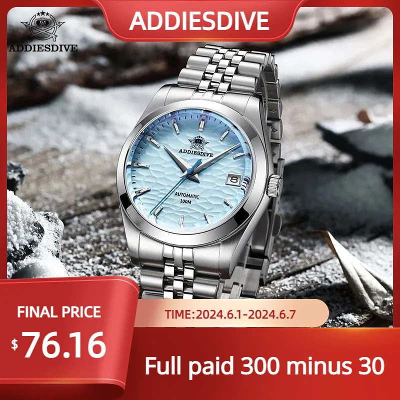 ADDIESDIVE-39mm-Stainless-Steel-Dive-Automatic-Watch-Business-NH35A ...