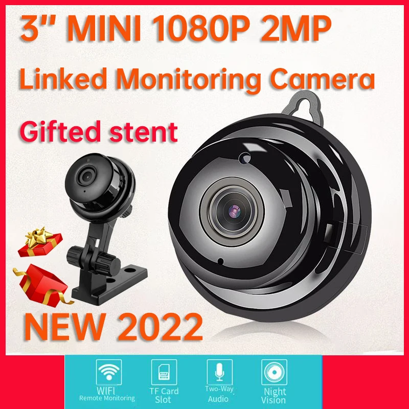 Mini Hook Wireless Camera Black 3 Inches Network Wifi 1080p Panoramic ...