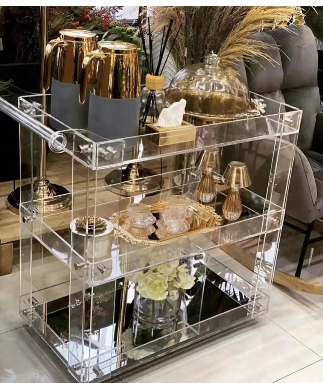 Clear Acrylic Carts
