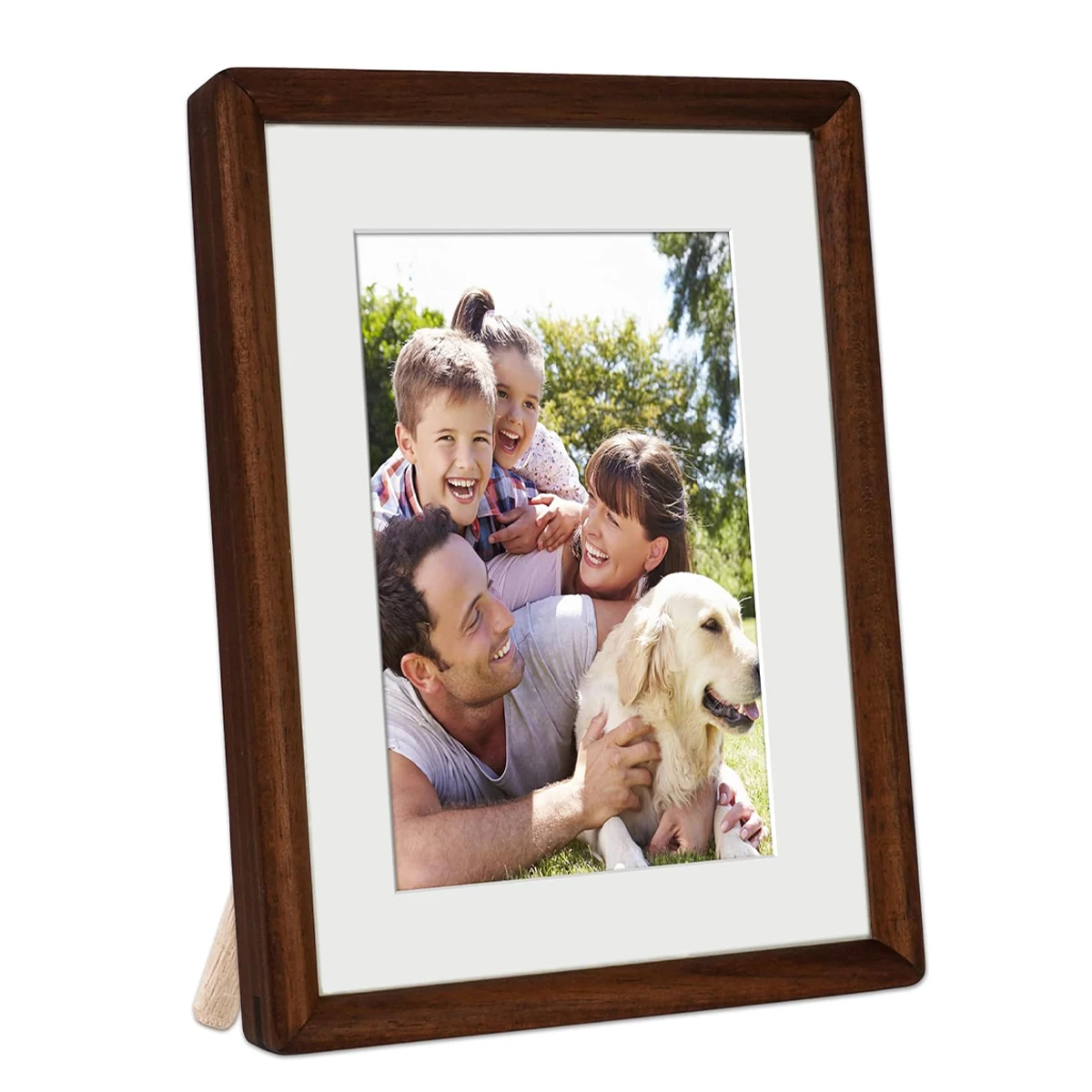 Walnut-Wood-Picture-Frame-8x10-20x25cm-Rounded-Corner-Vertical-or ...