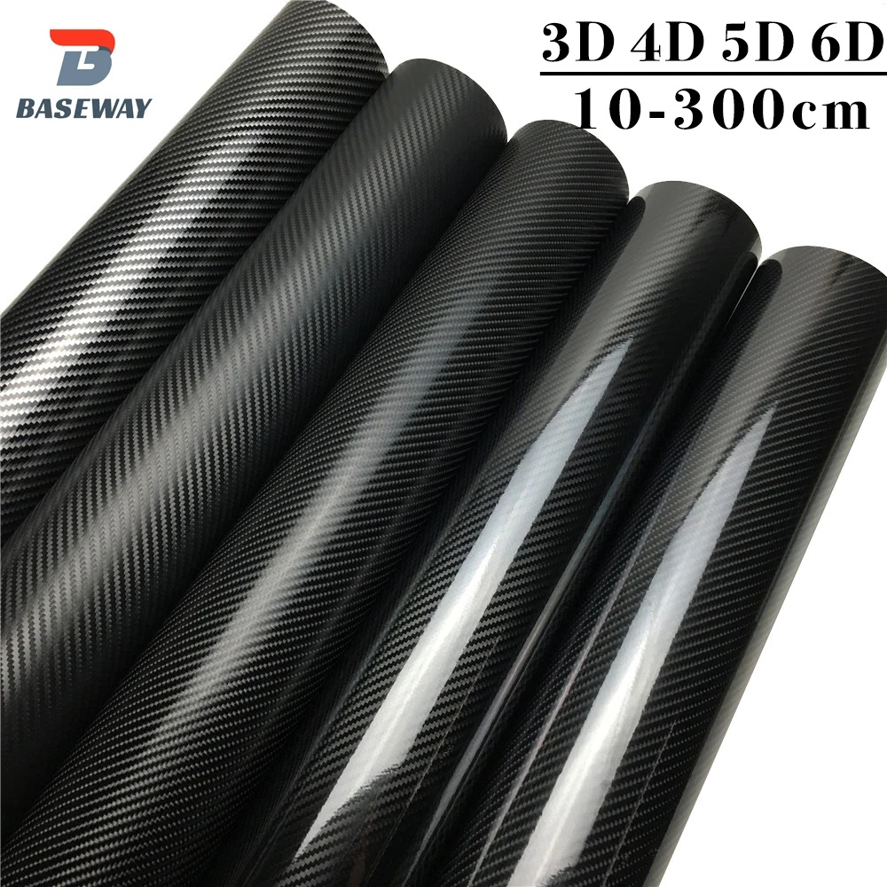 3D-6D-Carbon-Fiber-Black-Matte-Car-Vinyl-Wrap-Acess-rios-Glossy-Sticker ...