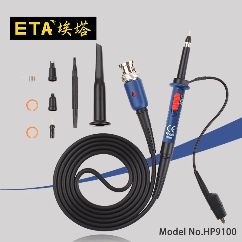 Oscilloscope-Voltage-Probe-HP9100-Oscilloscope-Test-Line-100MHz ...