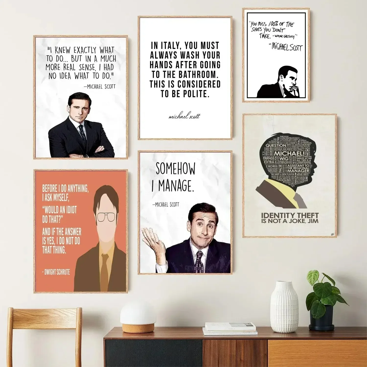 The-Office-Classic-Quote-By-Michael-Scott-Poster-Prints-Canvas-Painting-Wall-Art-Poster-for ...