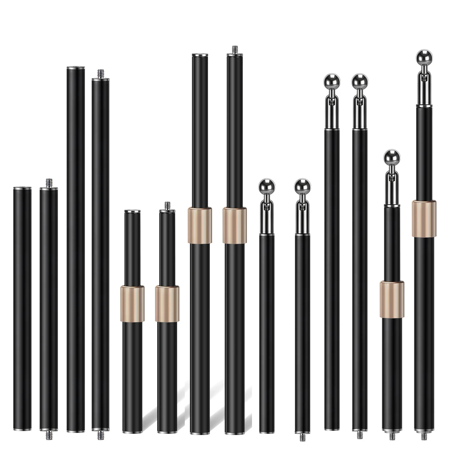 Metal Tube Extendable Rod Selfie Stick Monopod Extention Pole Stand ...