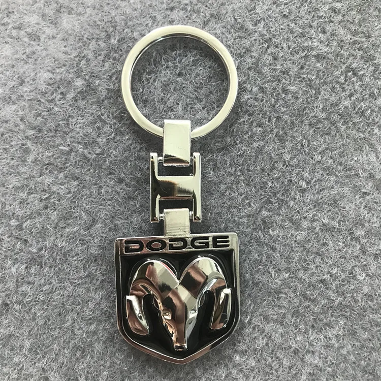 for-dodge-keychain-Car-Metal-Suede-Leather-Keychain-Metal-3D-relief ...
