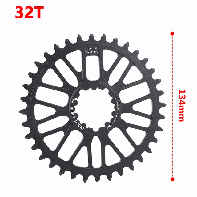RACEWORK-GXP MTB 자전거 체인링, 32T 34T 36T 38T, 로드 바이크, 40T 42T 44T 46T 50T ...