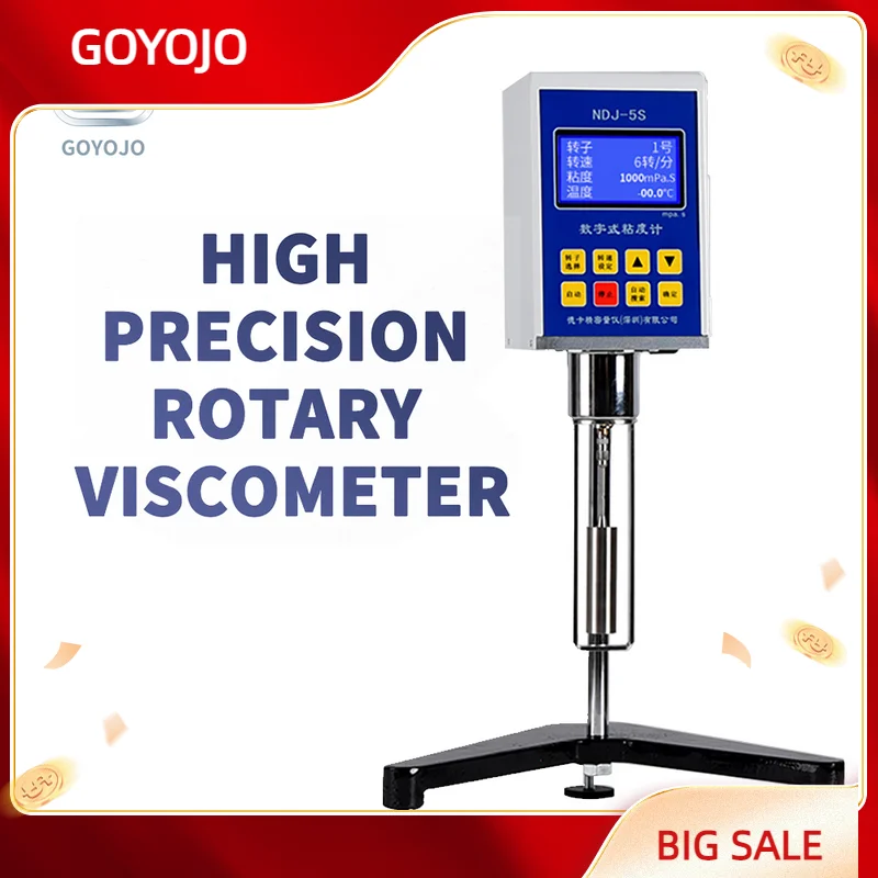 GOYOJO-Digital-Rotary-Viscometer-High-Precision-Paint-Viscosity-Meter ...