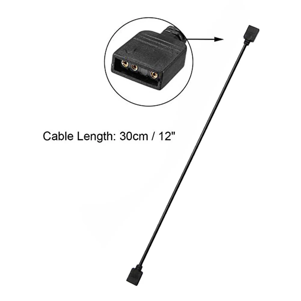 5V 3 Pin Computer Motherboard Extension Cable 12V 4Pin RGB / 5V 3Pin ...