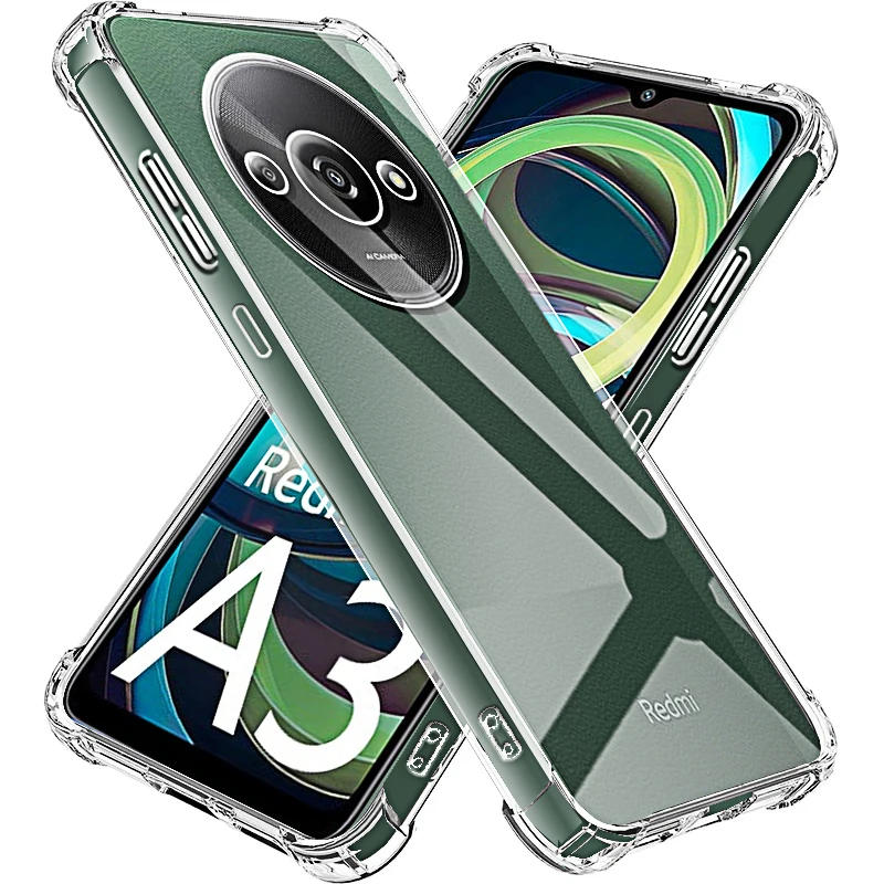 Capa de telefone transparente para xiaomi redmi a4 a3 a2 a1 + plus tpu ...