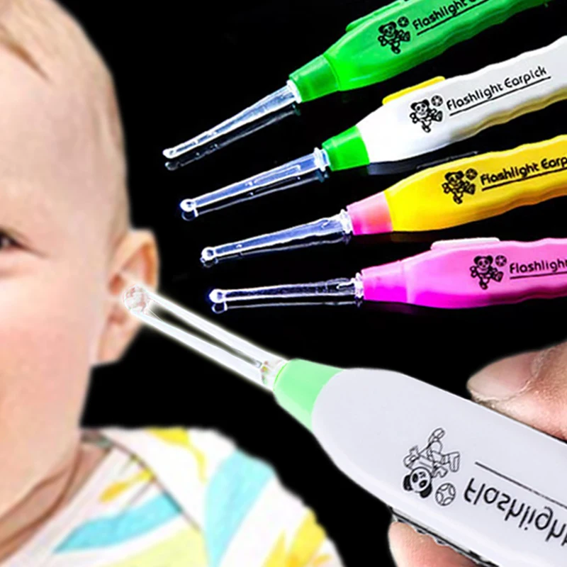LED FlashLight Baby Ear Cleaner Child Cleaning Ear Curette Kids ...