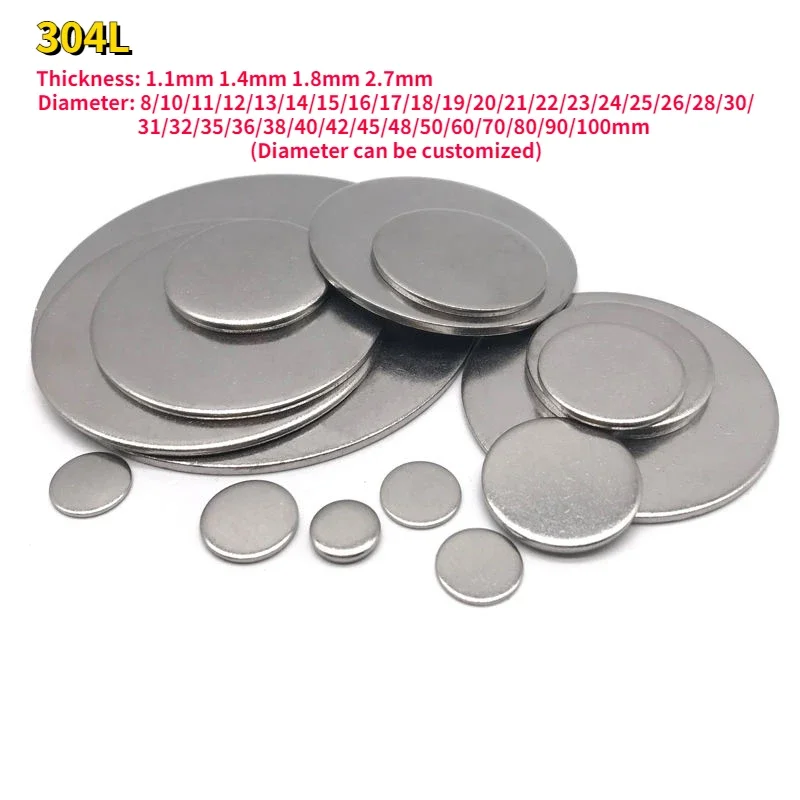 Steel Disk Stainless Steel Circular Plate 304 Disc Plate Circular Flat ...