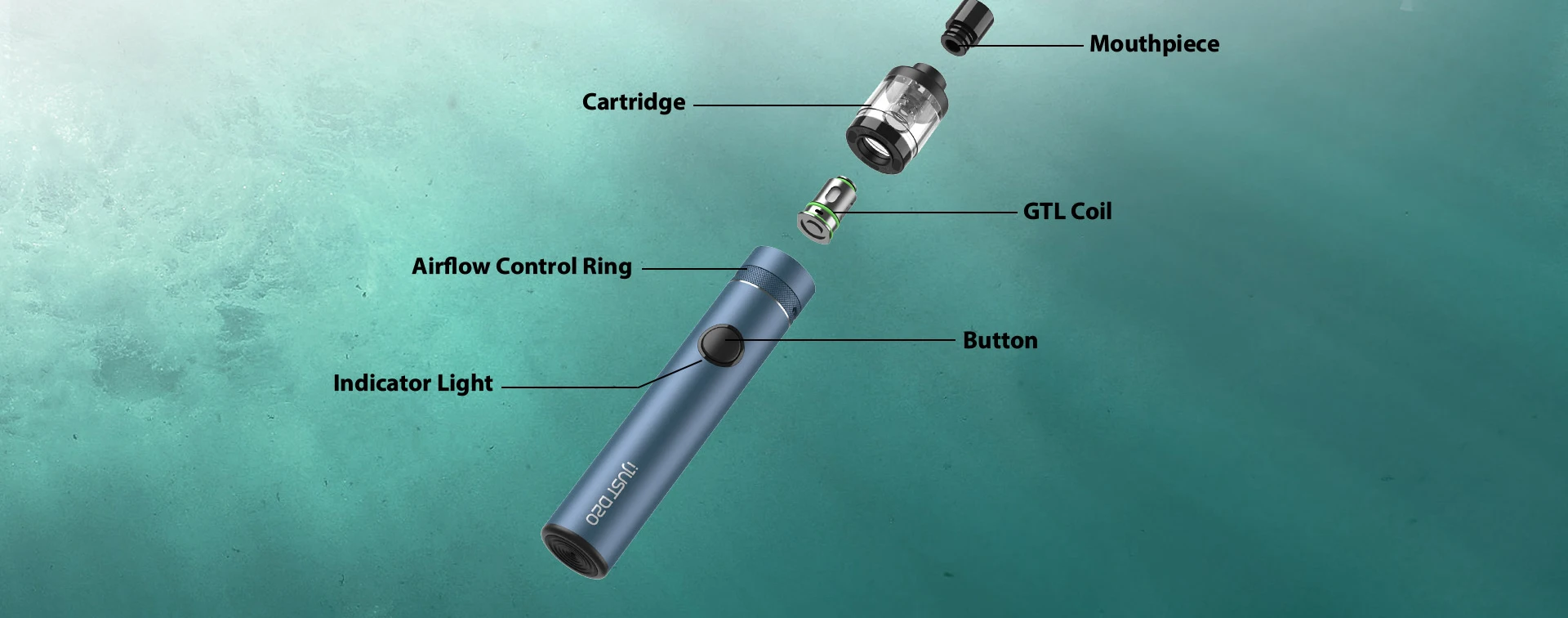 Original Eleaf iJust D20 Kit Built-in 1500mAh Battery 30W Vape 3ml Tank ...