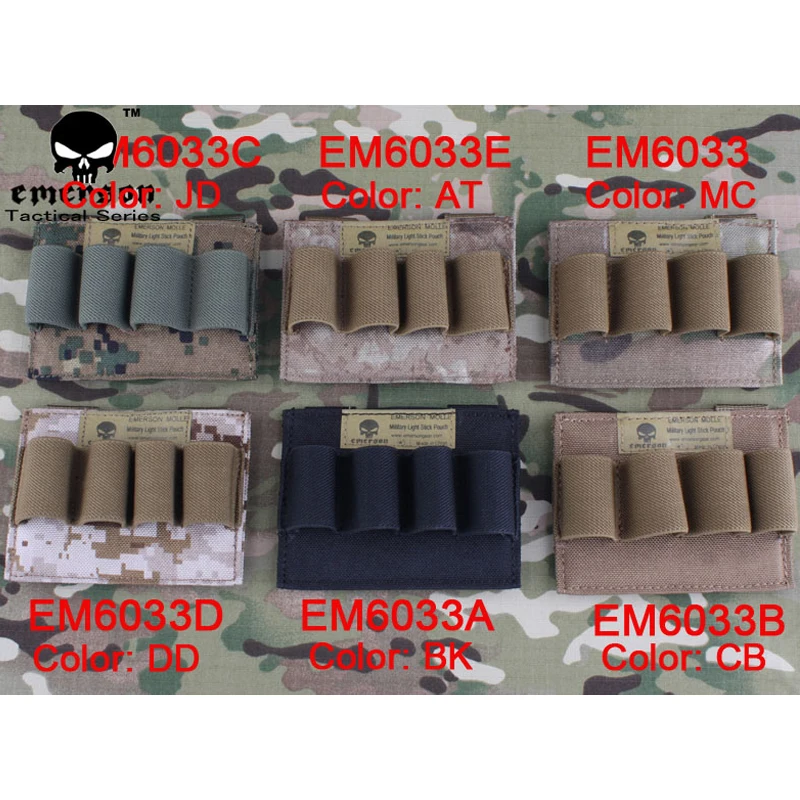 Emersongear Tactical Military Light Stick Pouch Molle Glow Stick ...