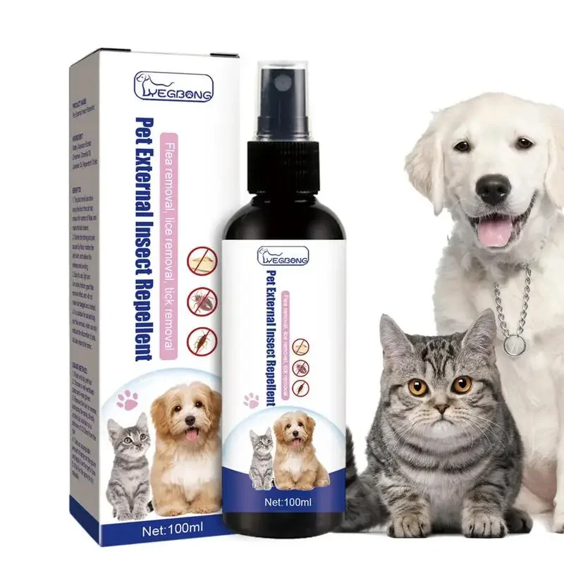 100ml-mascota-perro-gato-Anti-pulgas-gotas-insectar-pulgas-piojos ...