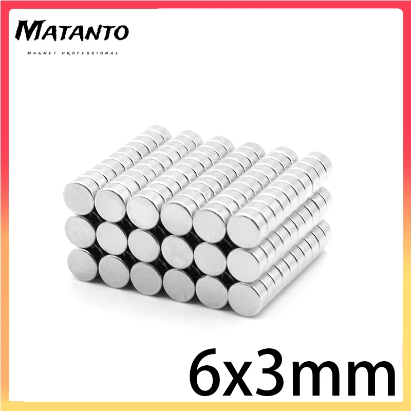 20-50-100-200-300-500PCS-6x3-Small-Round-Powerful-Magnetic-Magnets-N35 ...