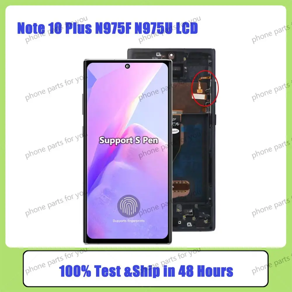 OLED-LCD-With-Frame-For-SAMSUNG-Note-10-Plus-LCD-SM-N975F-SM-N975U ...