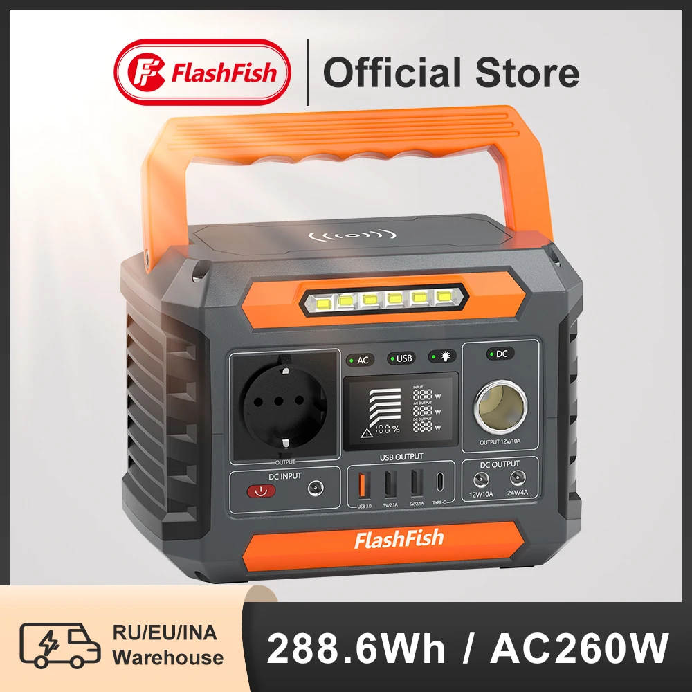 FF-Flashfish-Solar-Generator-230V-260W-Portable-Power-Station-288-6WH ...