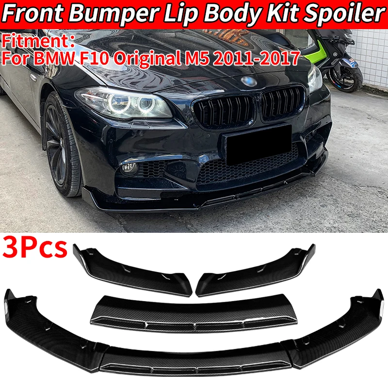 For-BMW-F10-Original-M5-2011-2017-Car-Front-Bumper-Lip-Body-Kit-Chin ...