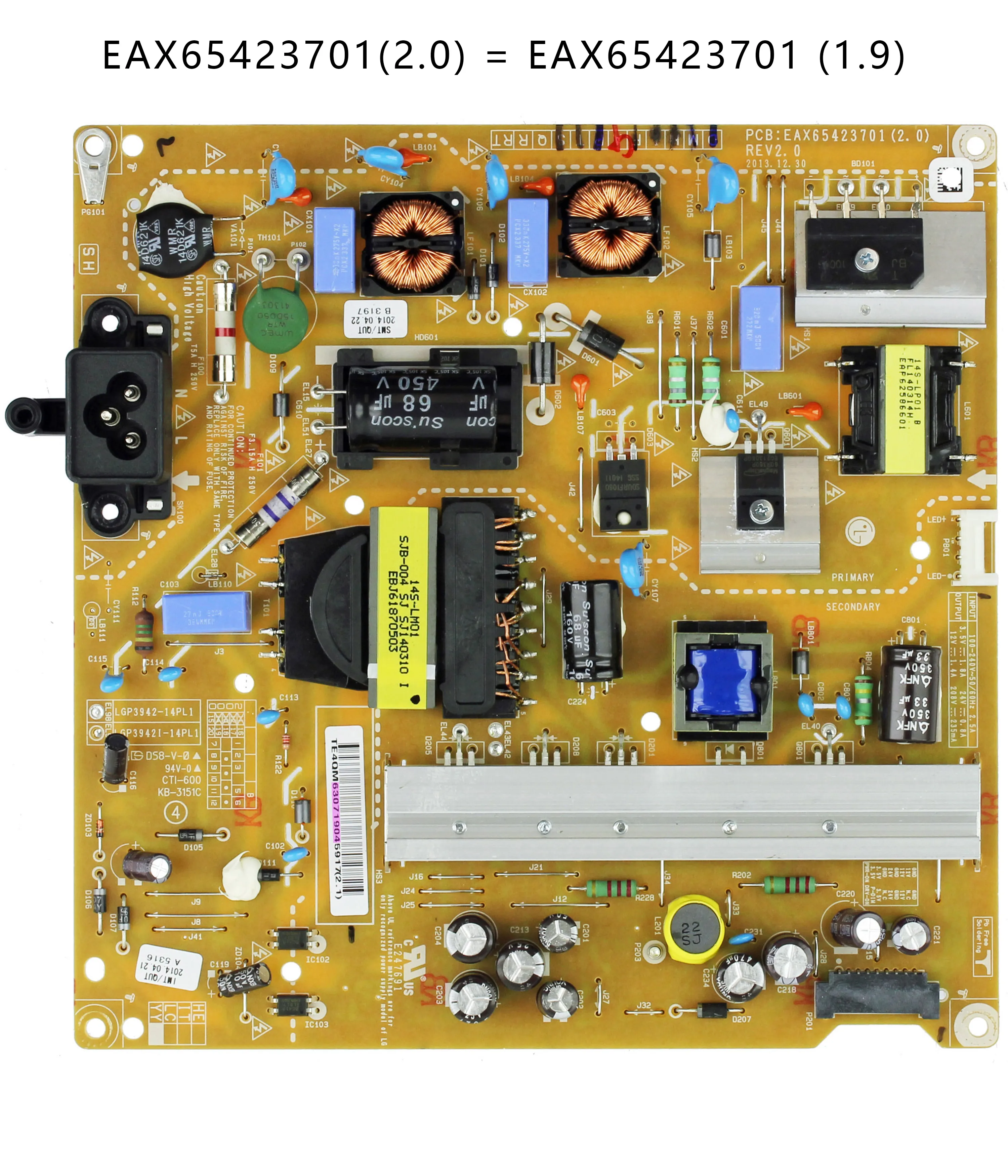 EAX65423701-2-0-EAX65423701-1-9-LGP3942-14PL1-Power-Board-for-42LB570V ...