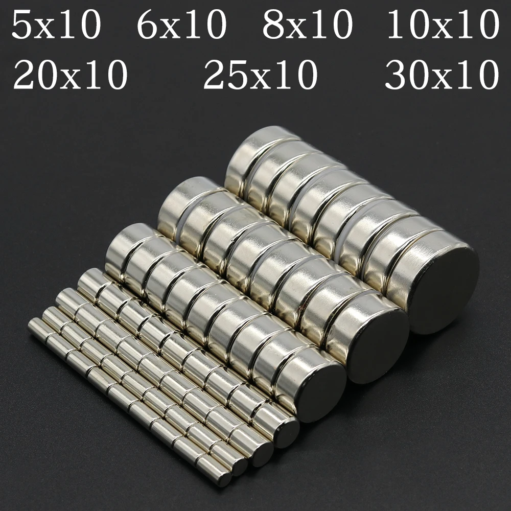 N35-Super-Strong-Magnet-5x10-6x10-8x10-10x10-20x10-25x10-30x10mm-Round-Magnetic-NdFeB-Neodymium ...