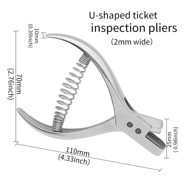 U-shaped Notch Punching Pliers DIY Steel Pattern Hole Notcher Sewing ...