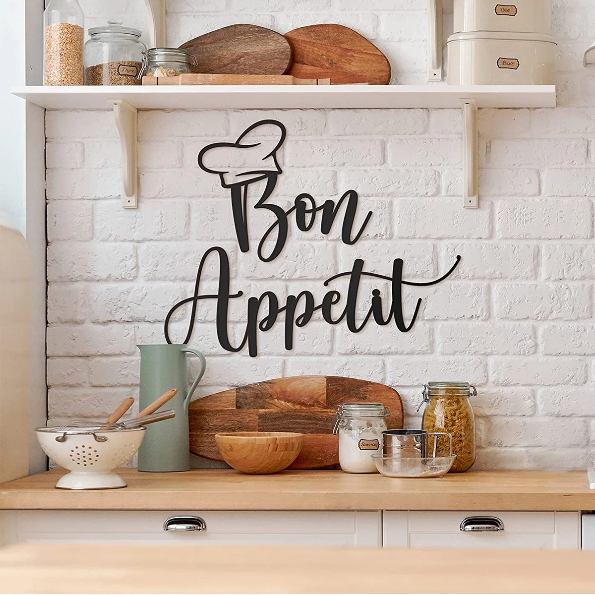 Bon Appetit Wall Decor Bon Appetit Hand Lettering Wall Art