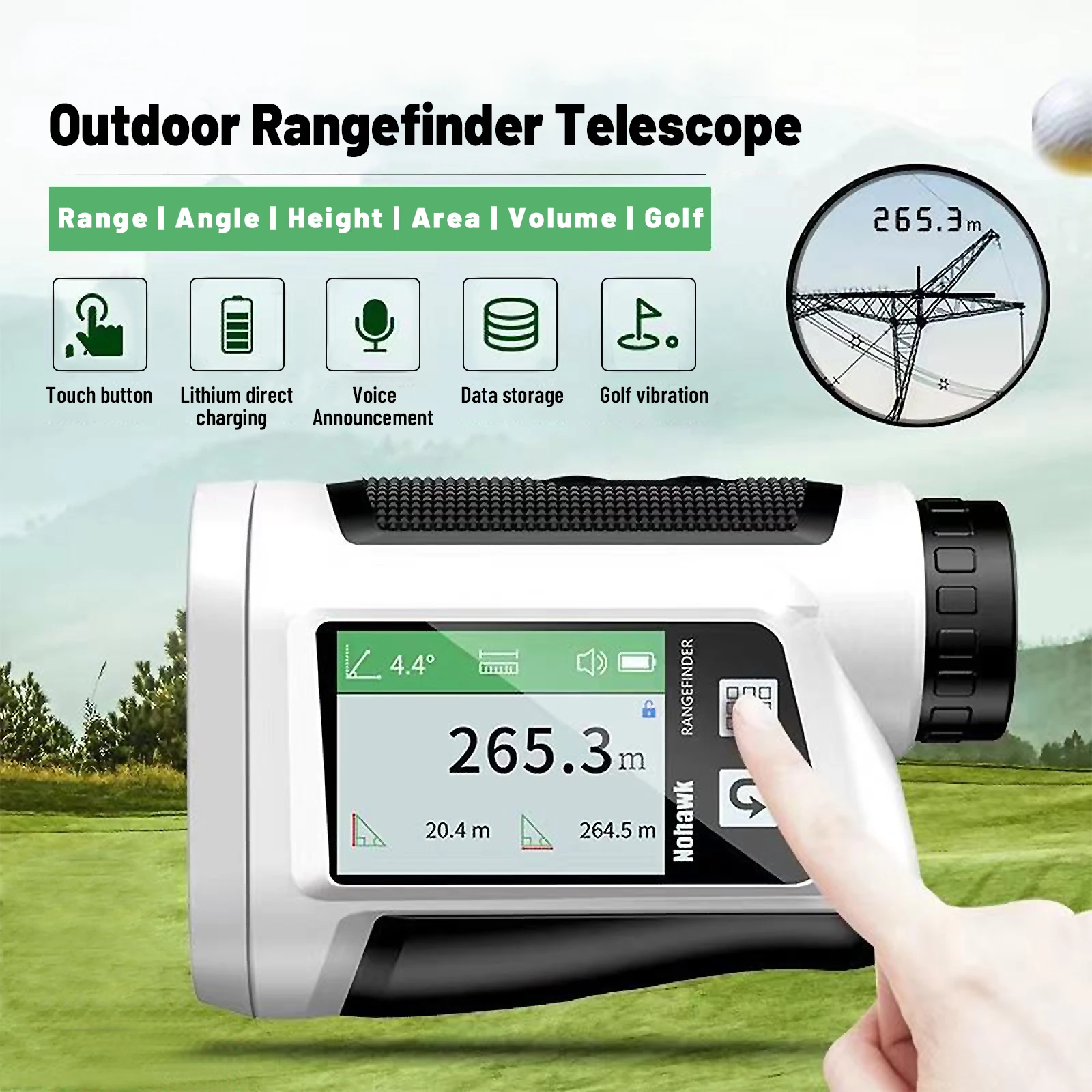 600M-1500M-Laser-Rangefinder-Monocular-Telescope-for-Golf-Hunting-Range-Finder-Distance-Meter ...