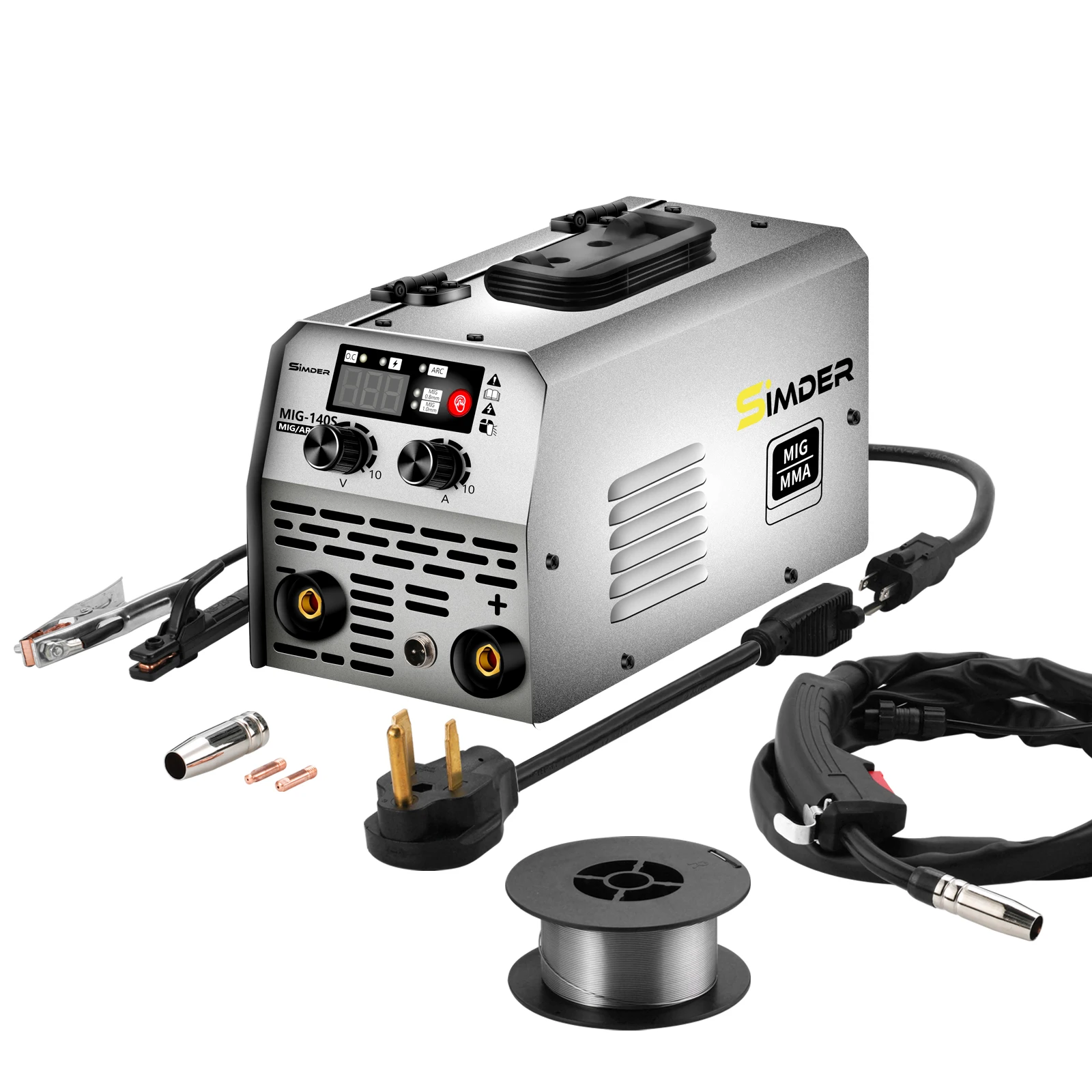 SSIMDER-Non-Gas-Semi-automatic-Welding-Machine-MIG140-With-Wire-For ...