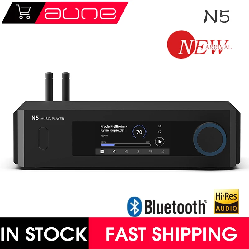 AUNE N5 Digital Audio Music Player Streaming Network DSD512 PCM 32bit ...