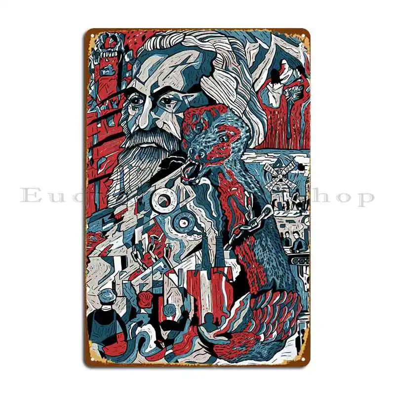 Marx-Karl-Metal-Plaque-Poster-Mural-Printed-Pub-Garage-Designing-Tin ...