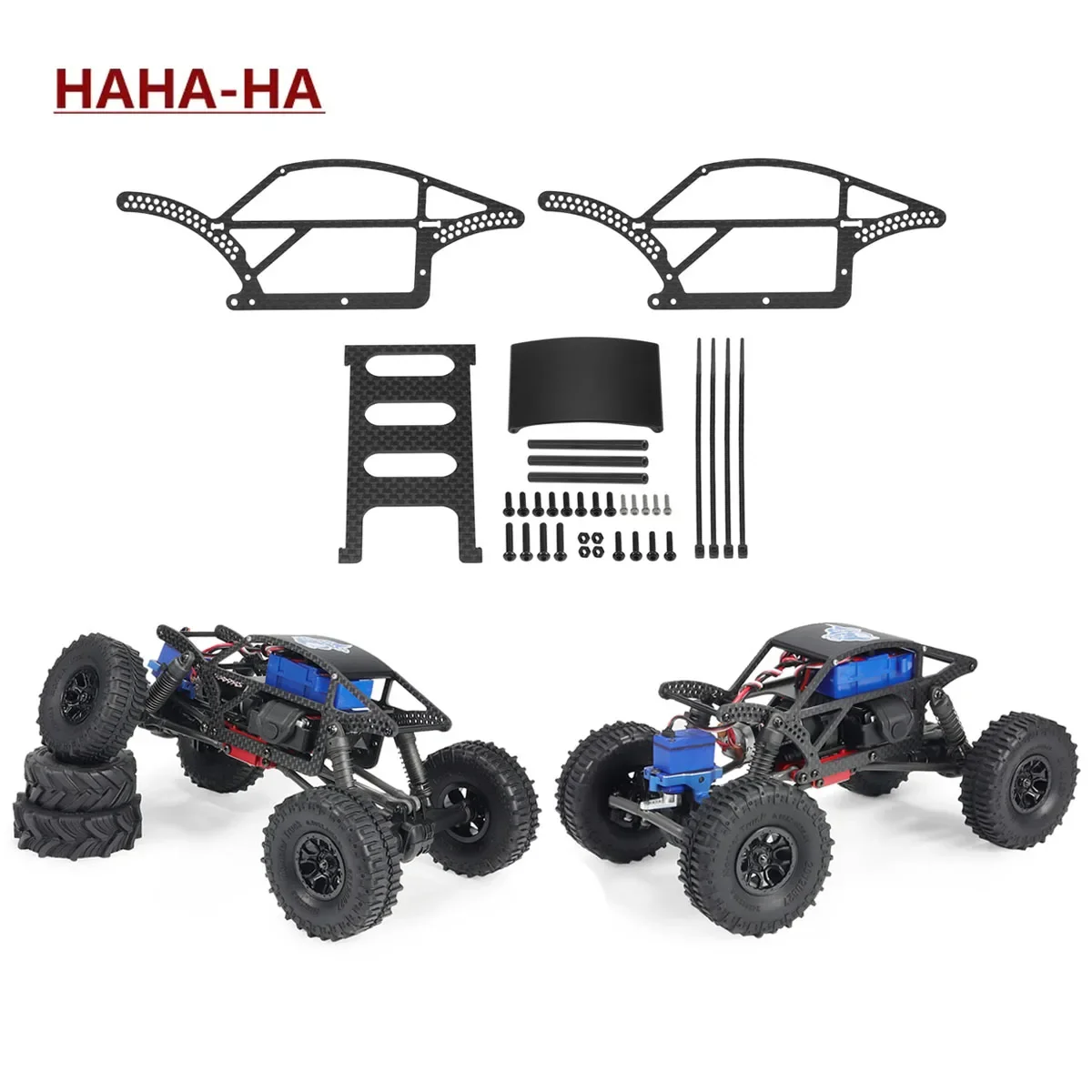 Carbon-Fiber-Comp-Chassis-Kit-Frame-Girder-Body-for-1-18-RC-Crawler-Car ...